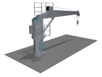 Provision crane & davit - Buy Product on Zhenjiang Matchau Marine ...